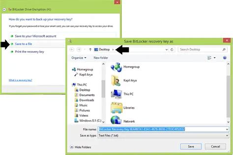Change Default Location For Saving Bitlocker Recovery Key