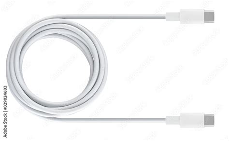 Cable With Usb And Type C Connector Stock Photo Adobe Stock