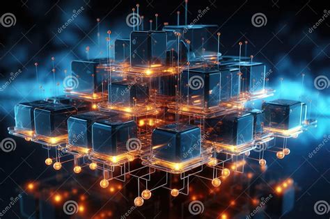 Cloud Computing Transfer Big Data On Internet Futuristic Digital Technology Stock Image Image