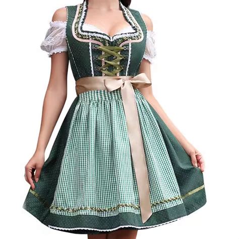 Oktoberfest Sexy Bar Waitress Mini Dress For Theme Parties