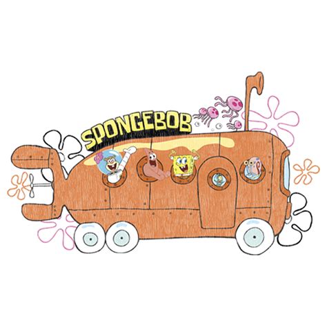 Nickelodeon Girls Spongebob Squarepants Bikini Bottom Bus Characters