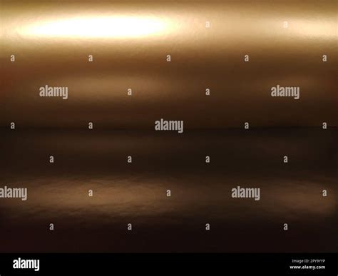 Gradient On A Brown Background Horizontally Folded Shiny Paper Or Foil