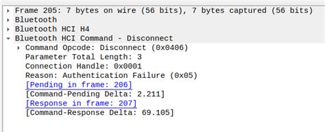 disconnection on classic bluetooth legacy pairing stack overflow