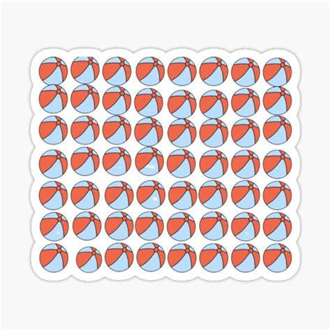 Small Beach Ball Sticker For Sale By Lartdisign Redbubble