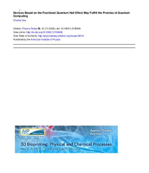 Pdf Devices Based On The Fractional Quantum Hall Effect May Fulfill