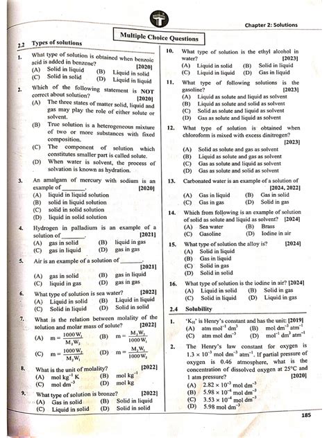 Solution And Colligative Properties 1 Pdf
