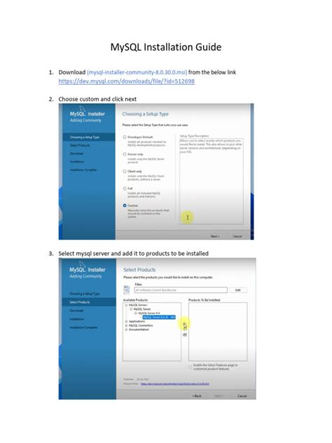 Mysql Installation Guide Pdf