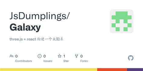 Github Jsdumplings Galaxy Three Js React