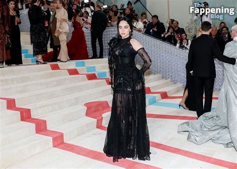 Billie Eilish Shows Off Her Sexy Tatas At The 2023 Costume Institute