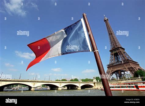 Eiffel Tower France French Flag Eiffel Tower Silhouette Over French
