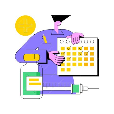 Premium Vector Immunization Schedule Abstract Concept Vector Illustration