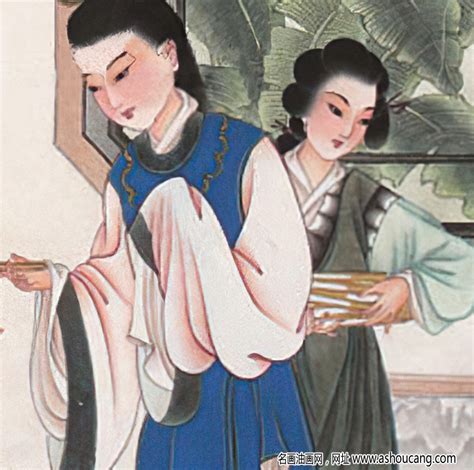 王叔晖国画 仕女8 高清大图下载 名画油画网