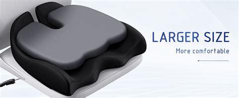 Benazcap X Large Memory Seat Cushion For Office Chair Ergonomic
