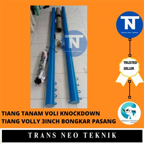 Jual Tiang Tanam Voli Knockdown Tiang Volly 3inch Bongkar Pasang Shopee Indonesia