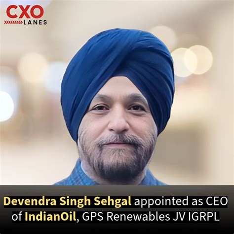 Devendra Singh Sehgal Leads Igrpls Biofuel Initiatives Cxo Lanes