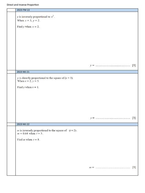 Ratio Rate And Proportion Igcse 2023 Pdf