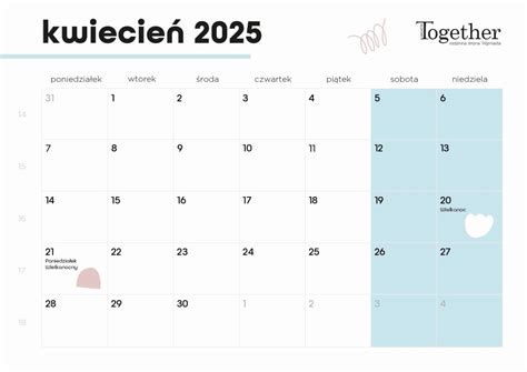 Kalendarz 2025 Pobierz Za Darmo Kalendarz Do Druku Together Magazyn