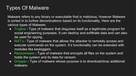 Introduction To Malware Analysispptx