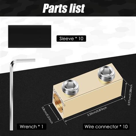 10pcs Wire Connector Nut Kit 60a Copper Splicing Wiring Connector Waterproof Circuit Wire