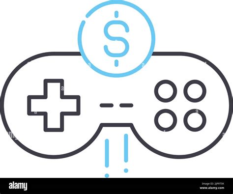 Money Control Line Icon Outline Symbol Vector Illustration Concept