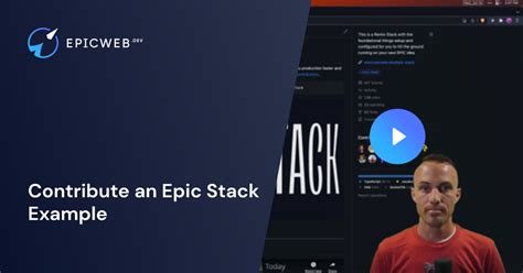 Contribute An Epic Stack Example Epic Web Dev