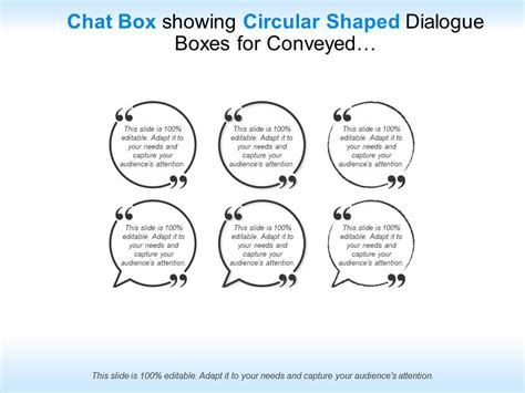 Presentation1chat Box Showing Circular Shaped Dialogue Boxes For Conveyed Messages PowerPoint
