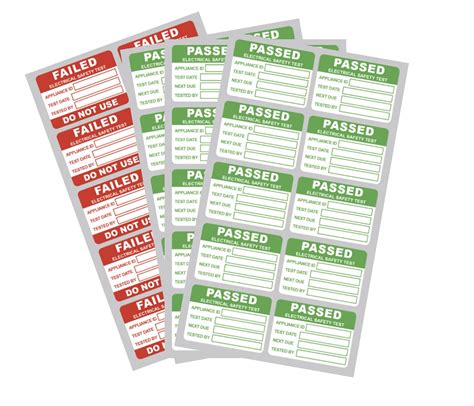 1 12x1 6 Inch 200 Pcs Pass Pat Testing Labels Desertcart Kenya