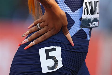 Shacarri Richardsons Nails From Trials To Paris Olympics [photos]