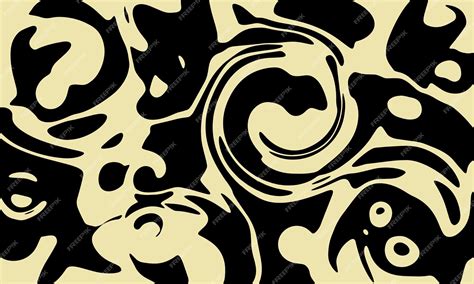 Белый и черный шаблон баннера дизайн с жидкой формой Премиум векторы