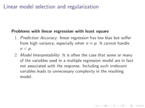 pdf linear model selection and regularizationanna stat697f chapter6