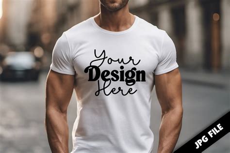 Man Athletic Shirt Mock Up