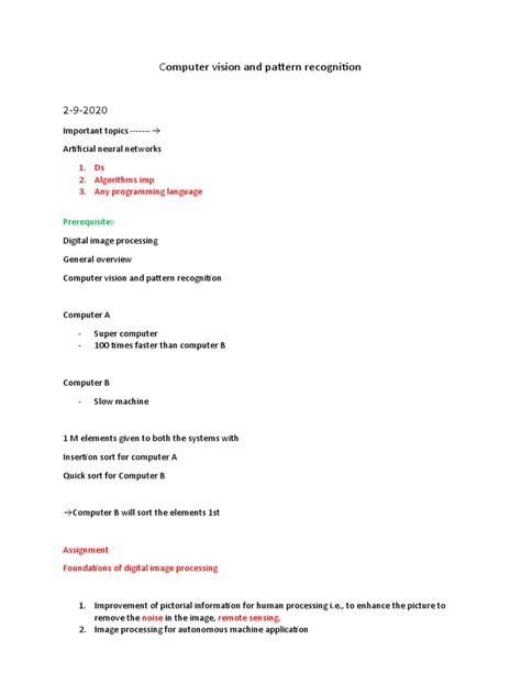 Computer Vision And Pattern Recognition Pdf Computer Vision Pattern Recognition