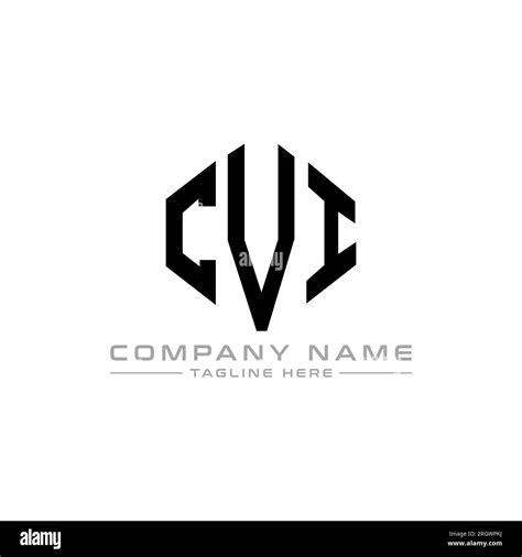 Cvi Letter Logo Design With Polygon Shape Cvi Polygon And Cube Shape