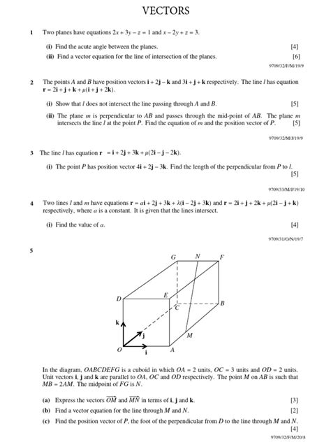 Chap 10 Vectors Pdf