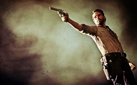 Rick Grimes Gun Wallpaper Hd Wallpaper The Walking Dead Gun Andrew