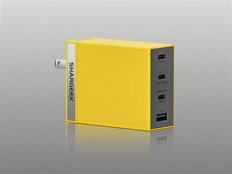 Shargeek 100w Pro Gan Fast Charger 4 Ports Multiple Output Charger