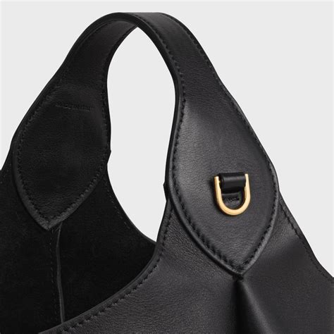 Small Hobo In Supple Smooth Calfskin Black Celine
