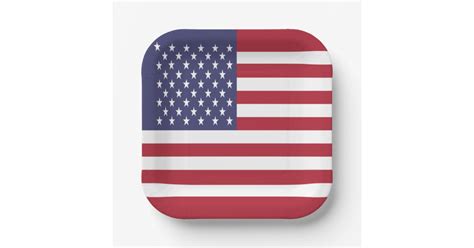 United States Flag Paper Plates Zazzle
