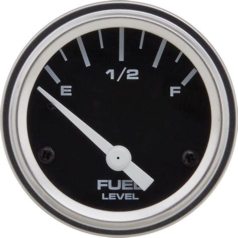 Speedway Fuel Level Gauge With Sender 2 116 Inch Black