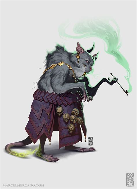Ratfolk Monk Dnd Rat King Dnd Tabaxi Wizard