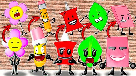 Old 2d Bfdi Vs New 3d Battle For Dream Island Characters In Garrys Mod Youtube