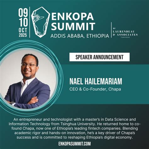 Meet Nael Hailemariam Co Founder Of Chapa And A Driving Force In