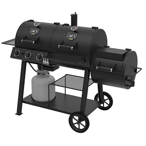 Oklahoma Joes Canyon Black Gas And Charcoal Combo Grill 24203004 At