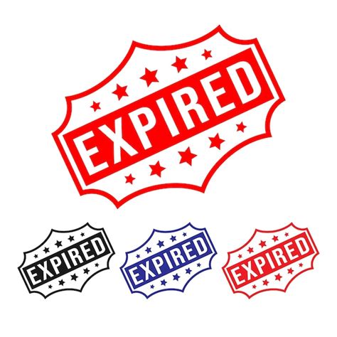 Premium Vector Expired Rubber Stamp Design Vector Illustration