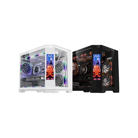 Netcodex Ph Coolman Reyna Black M Atx Itx Pc Case With 3 Pre Installed Color Fans