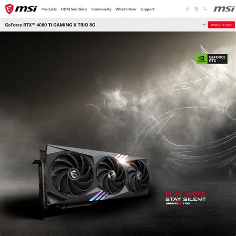 หน้าที่ 1 Msi Geforce Rtx™ 4060 Ti Gaming X Trio 8gb Review Review Overclock