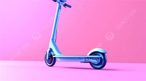 활기찬 분홍색 배경 3d 렌더링에 파란색 이중톤의 현대적인 친환경 전기 스쿠터 전기 자전거 전기 스쿠터 유동성 배경 일러스트 및 사진 무료 다운로드 Pngtree