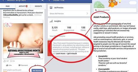 Facebook Sexualize Breastfeeding Ads Calls It Porn And Adult Products