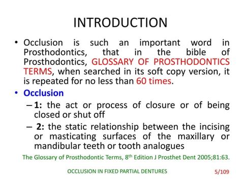 Occlusion In Fixed Partial Denture Pptx Dental Health Diseases And Conditions