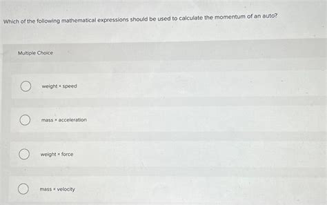 solved which of the following mathematical expressions
